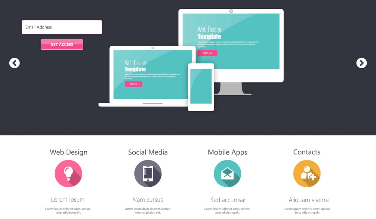 What Goes Into a Flat Website Design? Which Elements and Principles are ...
